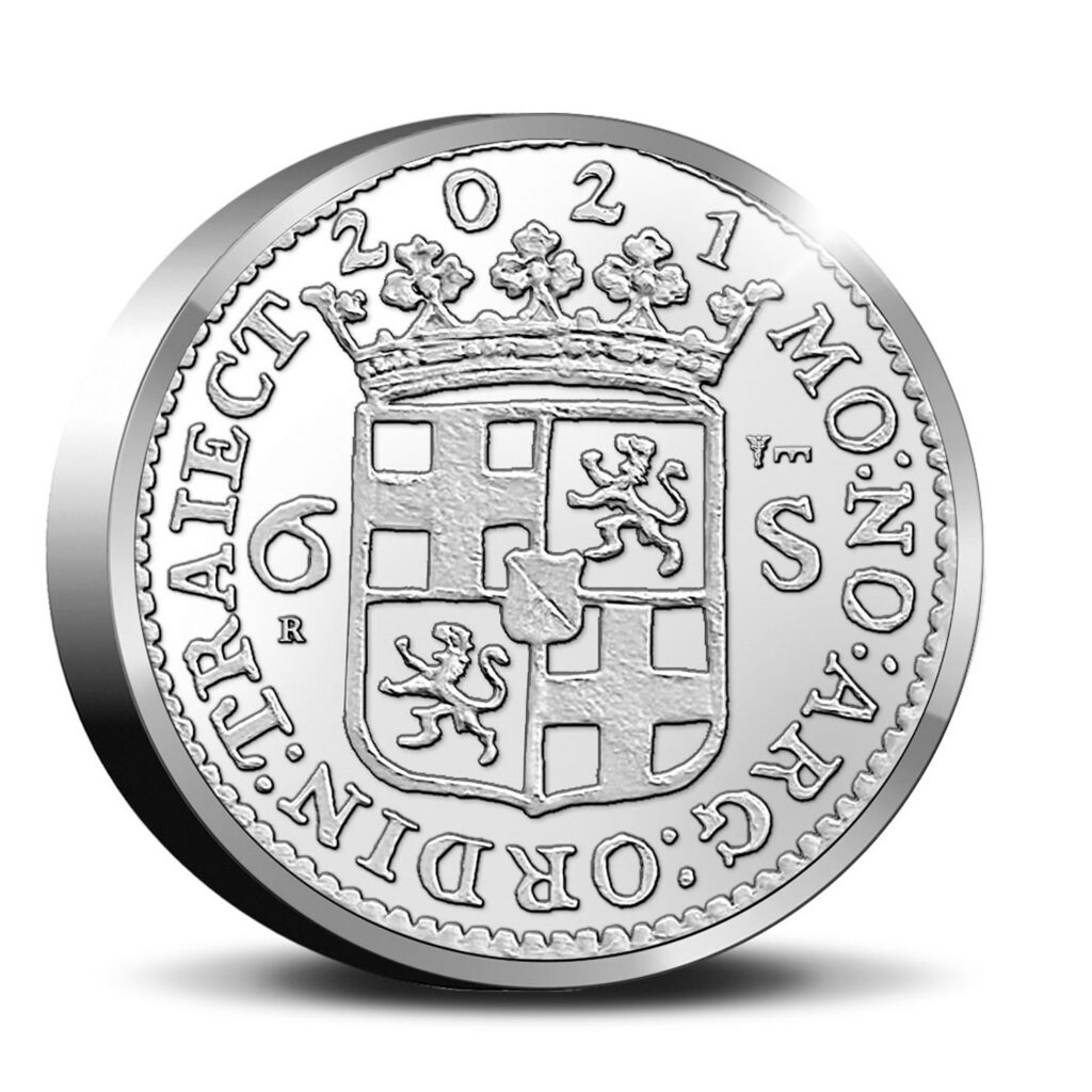 2021 Netherlands Ship Shilling 2 oz Silver Proof Coin