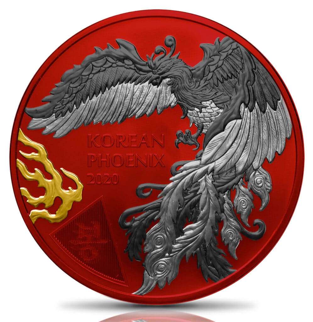 2020 South Korea Phoenix Firebird Edition 1 oz Silver Coin