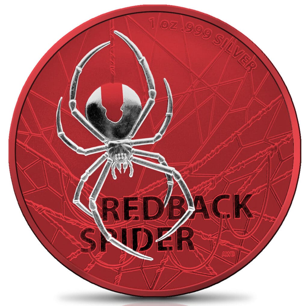 2020 Australia Redback Spider: Space Red Edition 1 oz Silver Coin