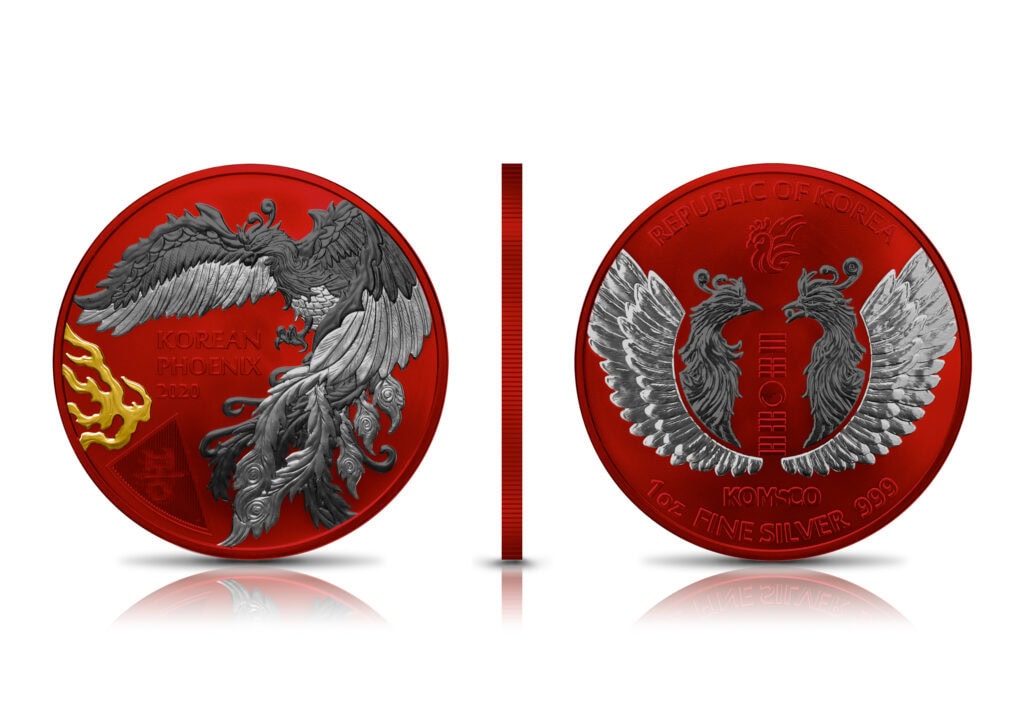 2020 South Korea Phoenix Firebird Edition 1 oz Silver Coin