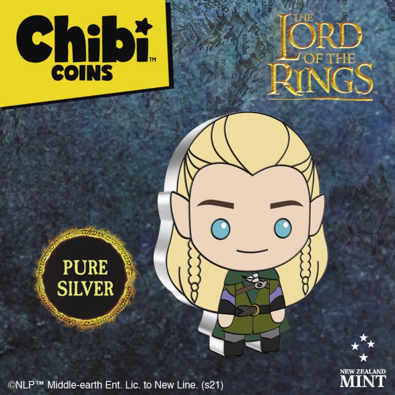 2021 Niue Lord of the Rings Legolas 1oz Silver Chibi Coin