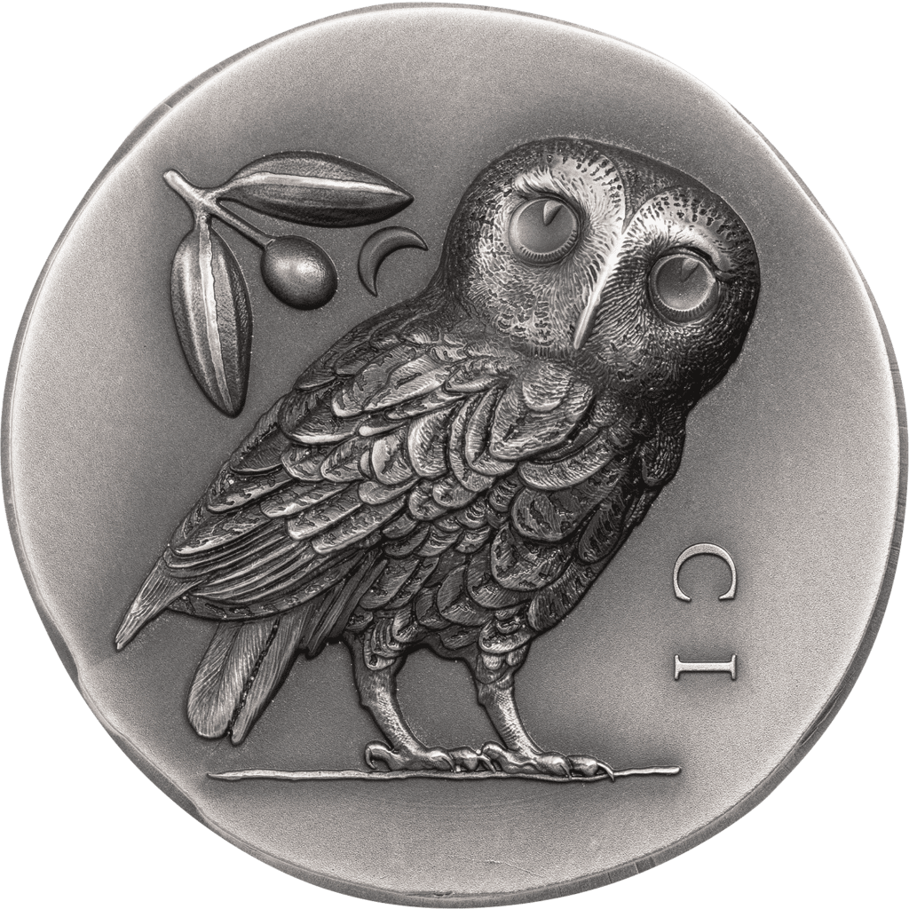 2021 Cook Islands Athena's Owl 1 oz Silver Coin