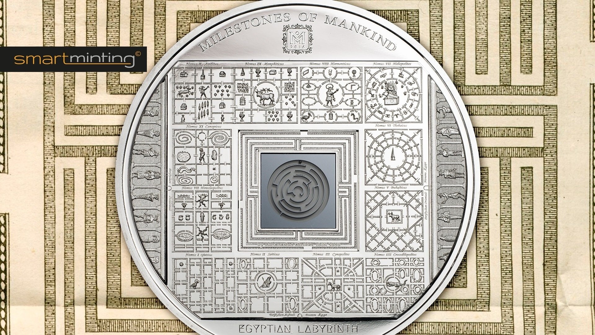 2016 Cook Islands Milestones of Mankind Egyptian Labyrinth 1.6 oz ...