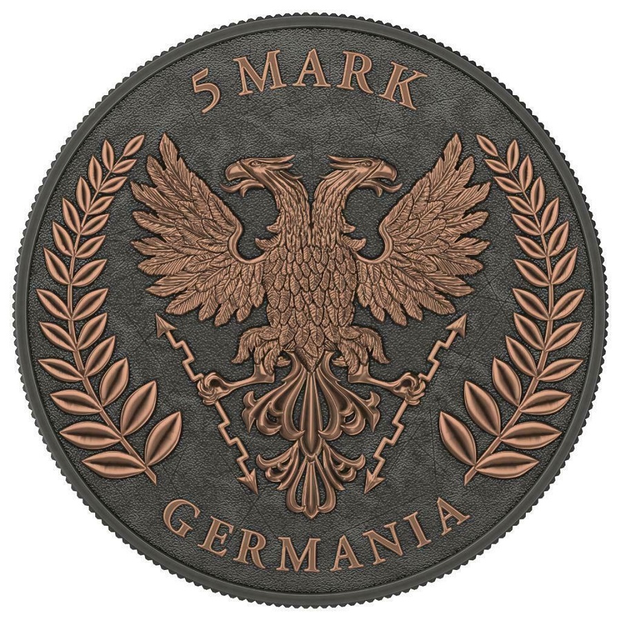 2020 Germania White Crystal Cross 1oz Silver BU Coin