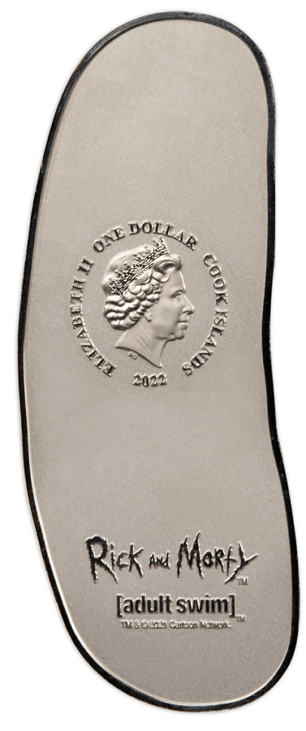 2022 Cook Island Pickle Rick Colored 1oz Silver Coin