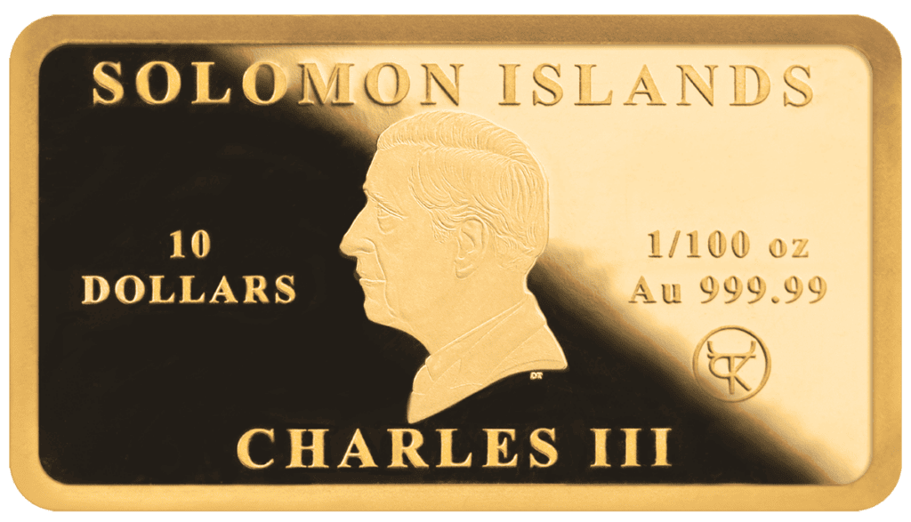 2024 Solomon Islands World's Purest Bullion Eagle 1/100 oz Proof Gold Bar