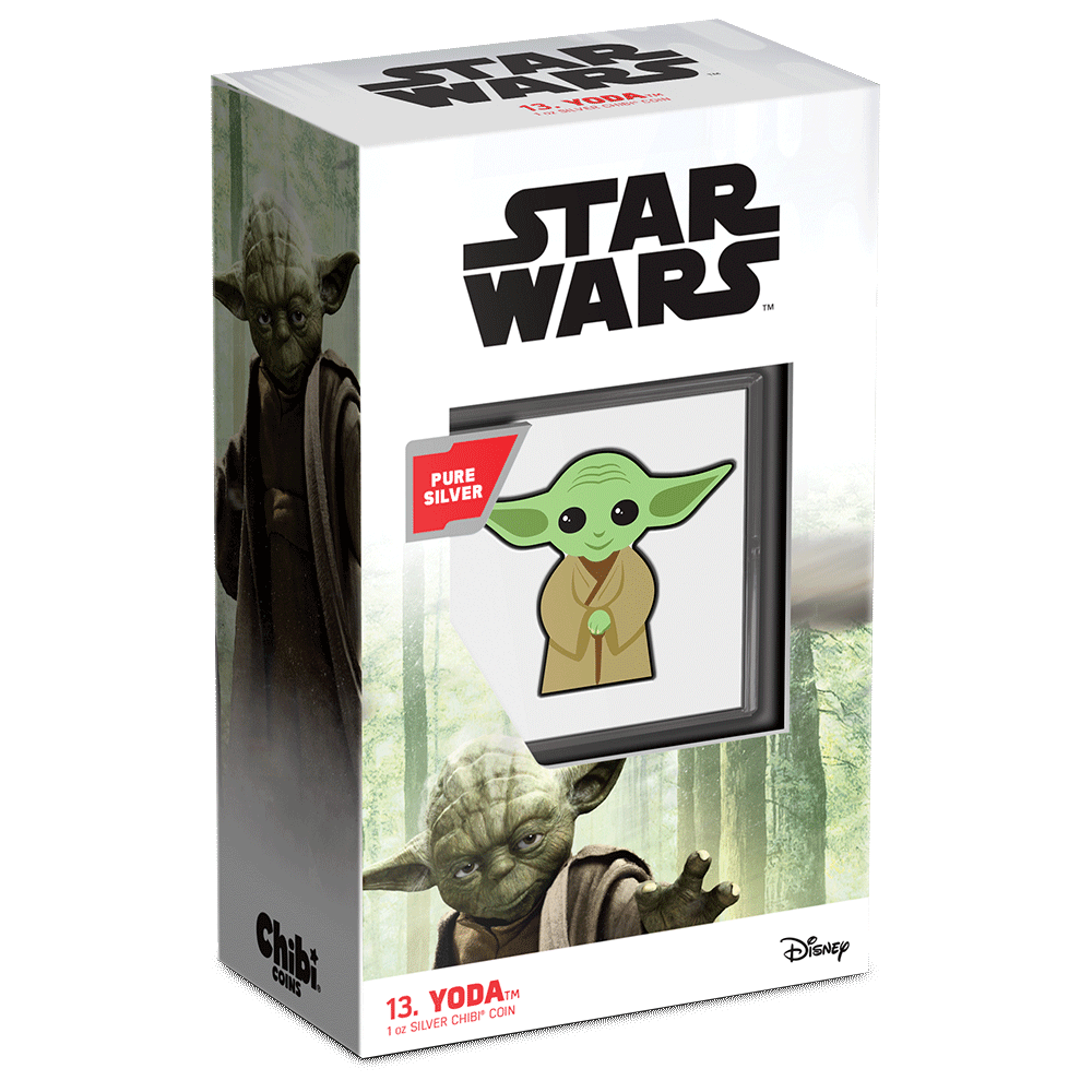 2022 Niue Star Wars Yoda 1oz Silver Chibi Coin