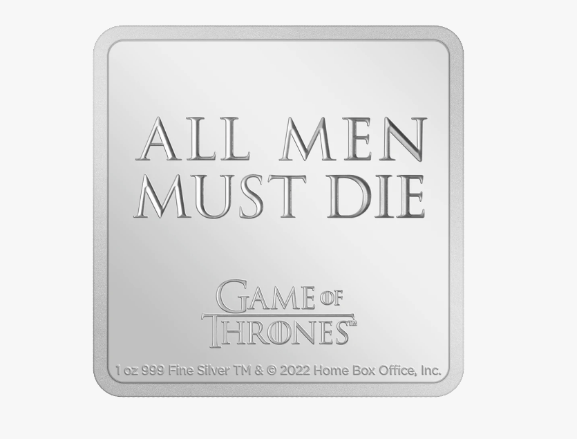 2022 Game of Thrones - Three Eyed Raven 1oz Silver Medallion