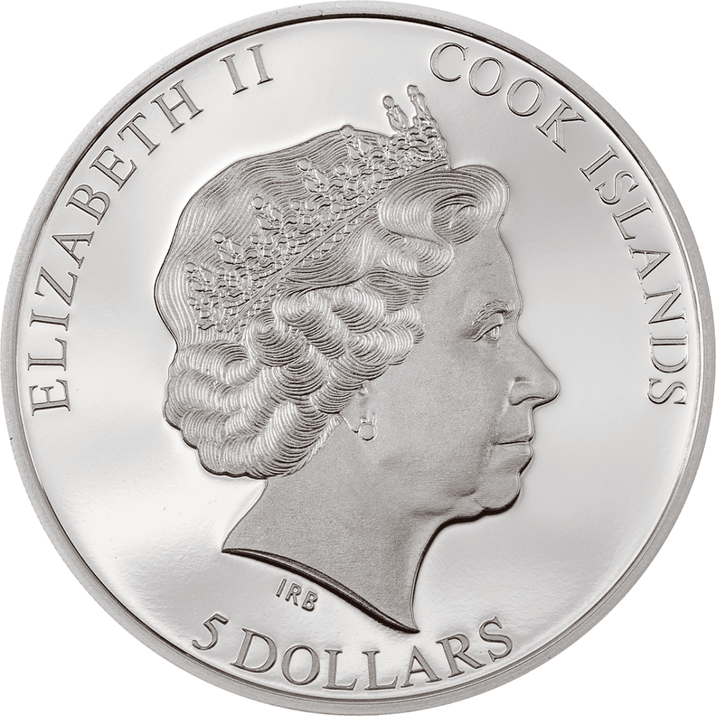 2022 Cook Islands In Memoriam Queen Elizabeth II 1oz Silver Proof Coin ...