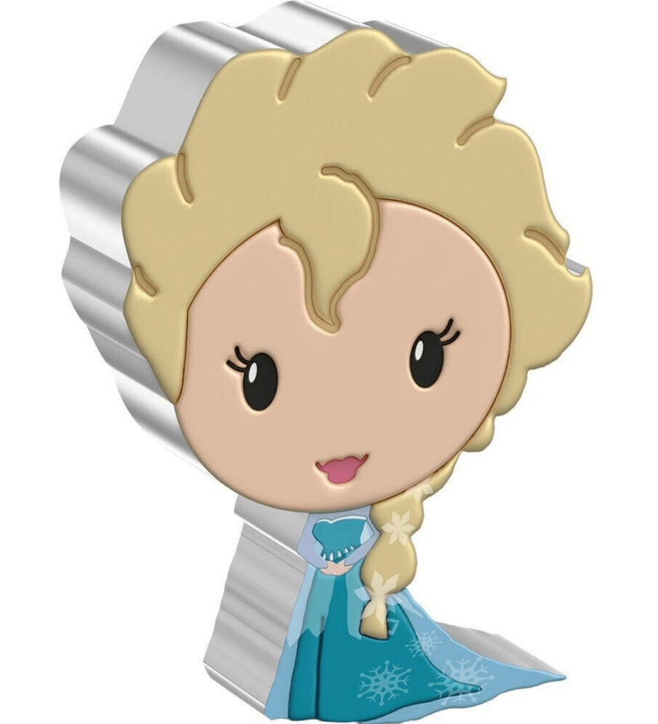 2022 Niue Disney's Frozen Elsa 1oz Silver Proof Chibi Coin