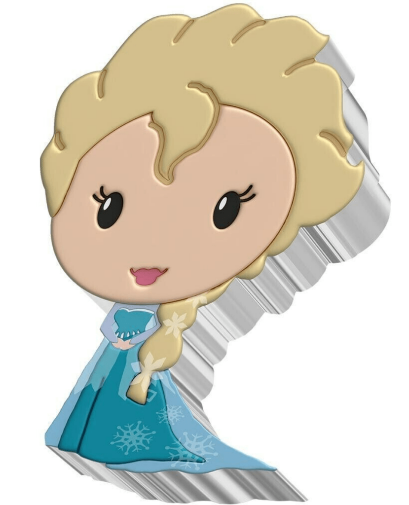 2022 Niue Disney's Frozen Elsa 1oz Silver Proof Chibi Coin