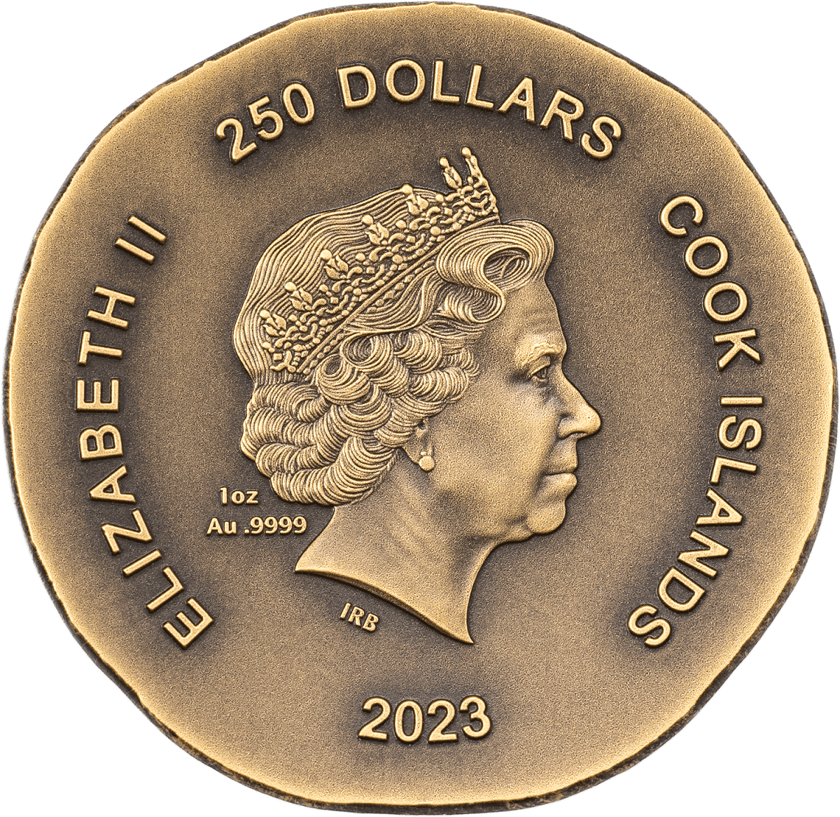 2023 Cook Islands Numismatic Icons Tortoise 1oz Gold Ultra High Relief ...