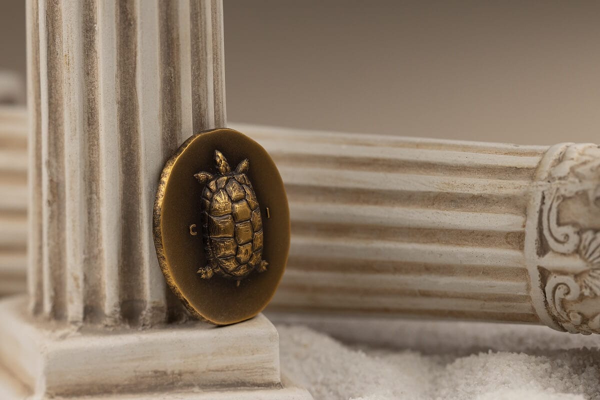 2023 Cook Islands Numismatic Icons Tortoise 1oz Gold Ultra High Relief ...