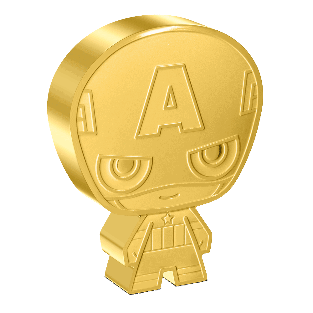 2023 Niue Marvel Captain America 1oz Silver Colorized Proof Chibi Coin