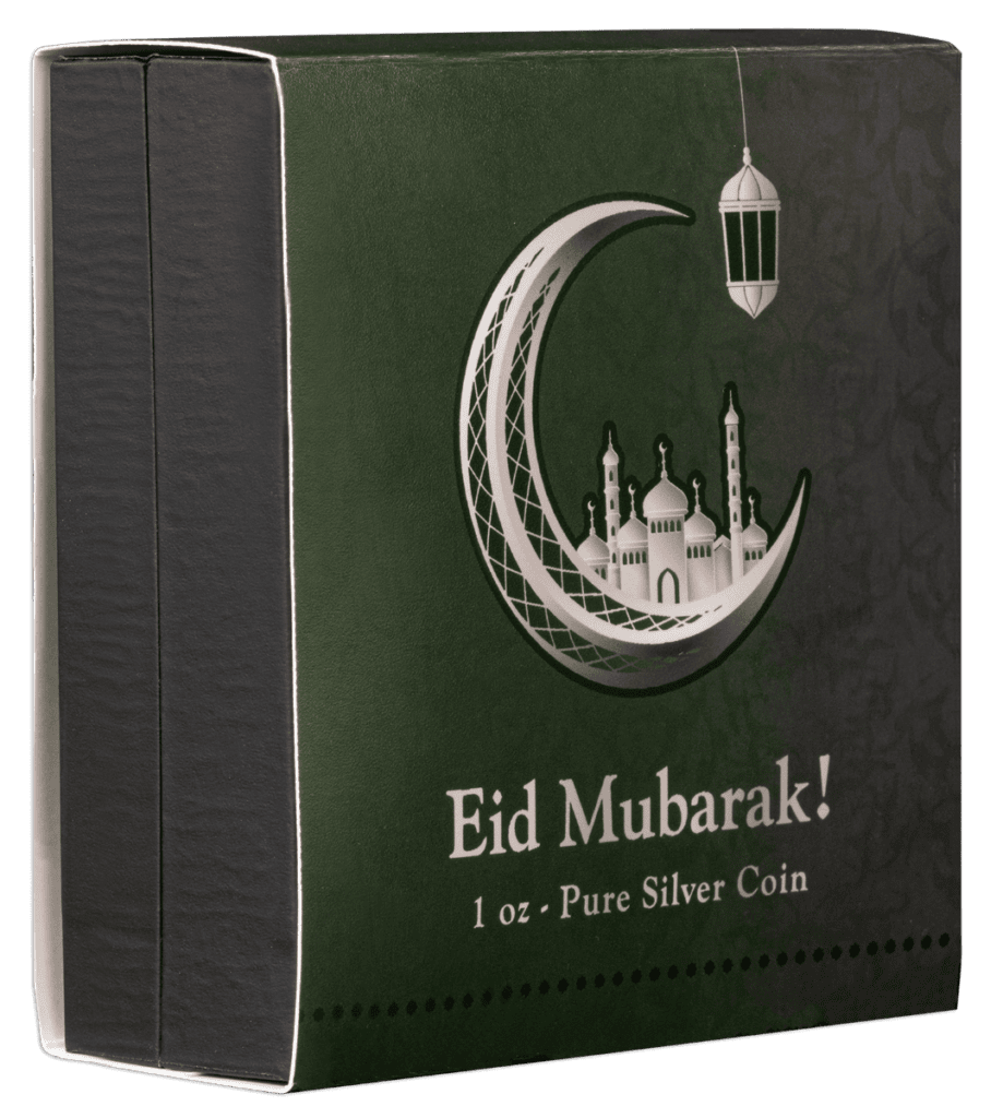 2024 Djibouti Eid Mubarak 1 oz Silver Proof-like Gilded Coin