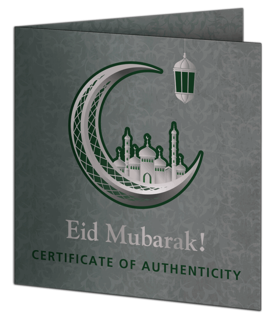 2024 Djibouti Eid Mubarak 1 oz Silver Proof-like Gilded Coin