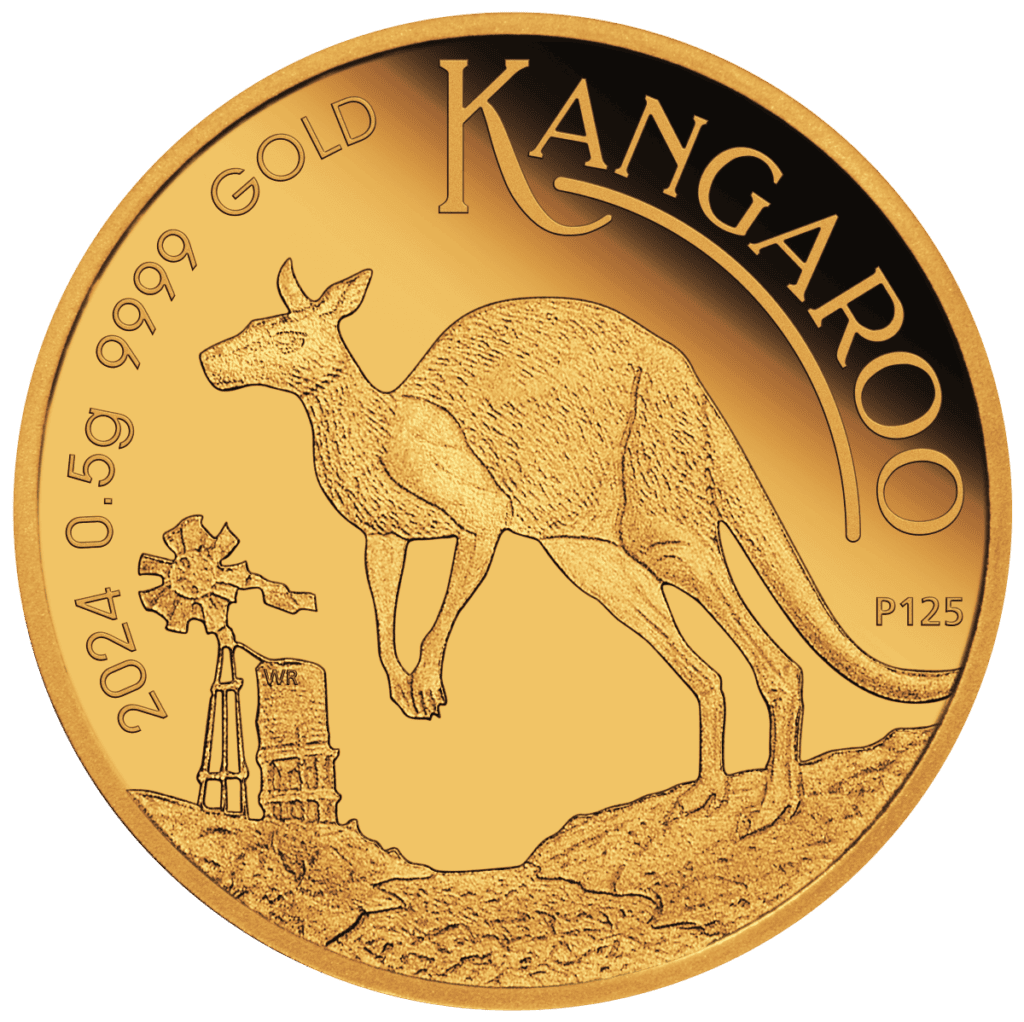 2024 Australia Mini Roo 1/2 Gram Gold Proof Coin in Card