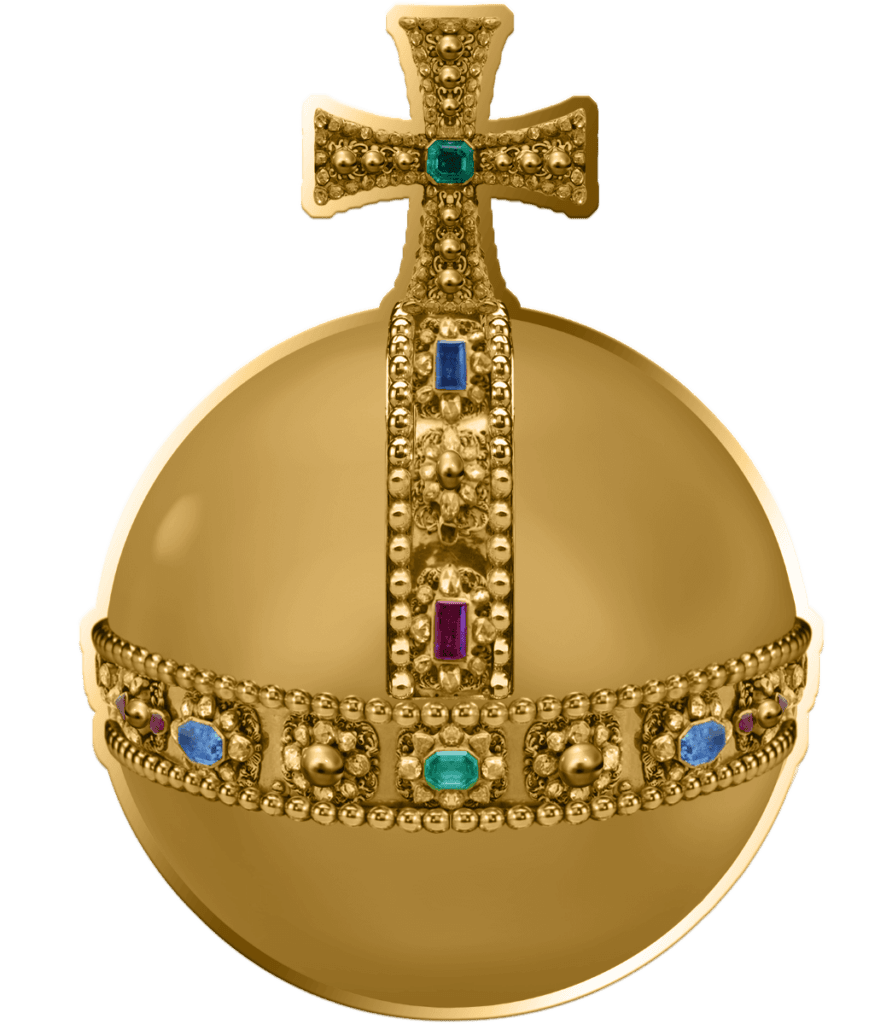 2024 Samoa Royal Orb 1 Kilo Silver Gilded Coin w/Crystal Inlays