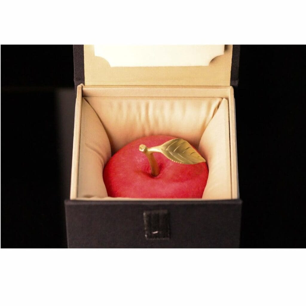 2025 Cameroon Realistic Apple 400 Grams Copper Colorized 3D Shaped Coin