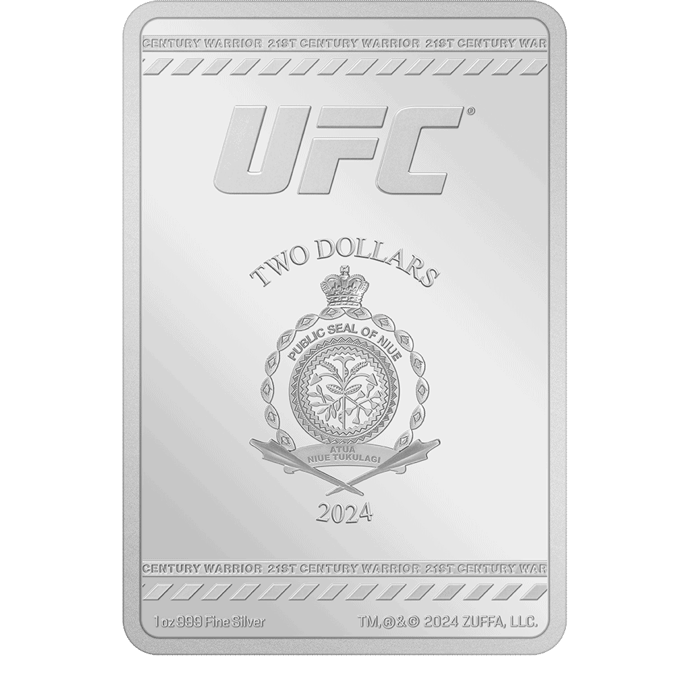 2024 Niue UFC Memorable Moment 1 oz Silver Colorized Proof Coin