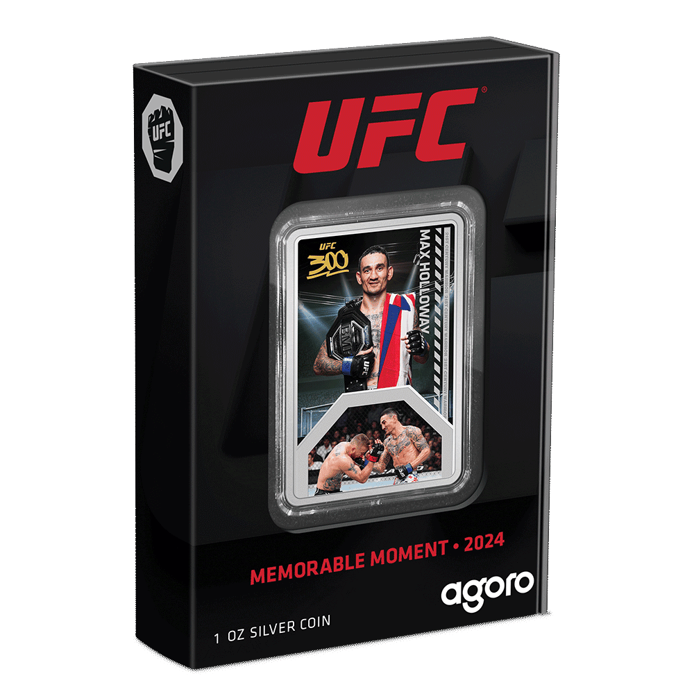 2024 Niue UFC Memorable Moment 1 oz Silver Colorized Proof Coin