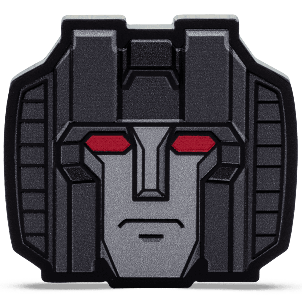 Hasbro Transformers Heads Starscream 1 oz Silver