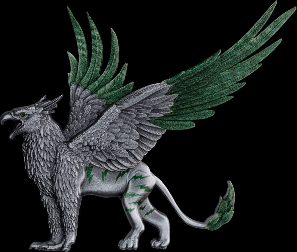 2025 South Korea Mythical Beasts The Griffin 2 oz Silver Shaped Stacker
