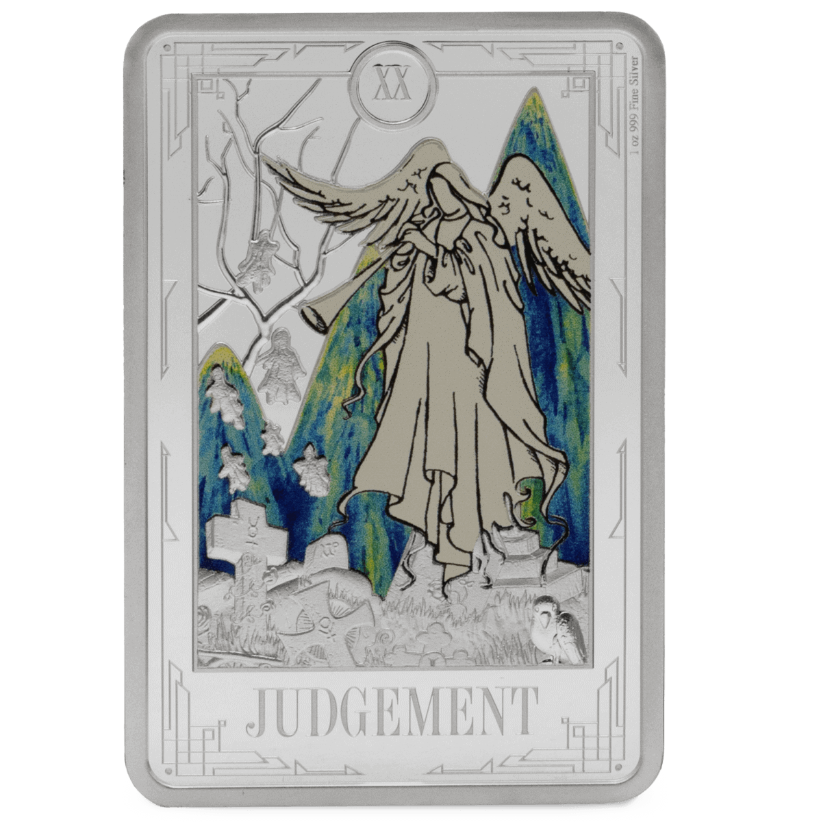 2025 Niue NZM Tarot Card XX Judgement 1 oz Silver Colorized Proof Coin ...