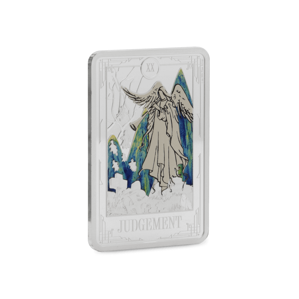 2025 Niue NZM Tarot Card XX Judgement 1 oz Silver Colorized Proof Coin