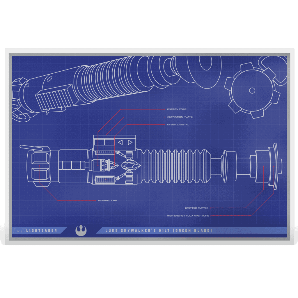 2025 Niue Star Wars Luke Skywalker’s Lightsaber 1 oz Silver Foil