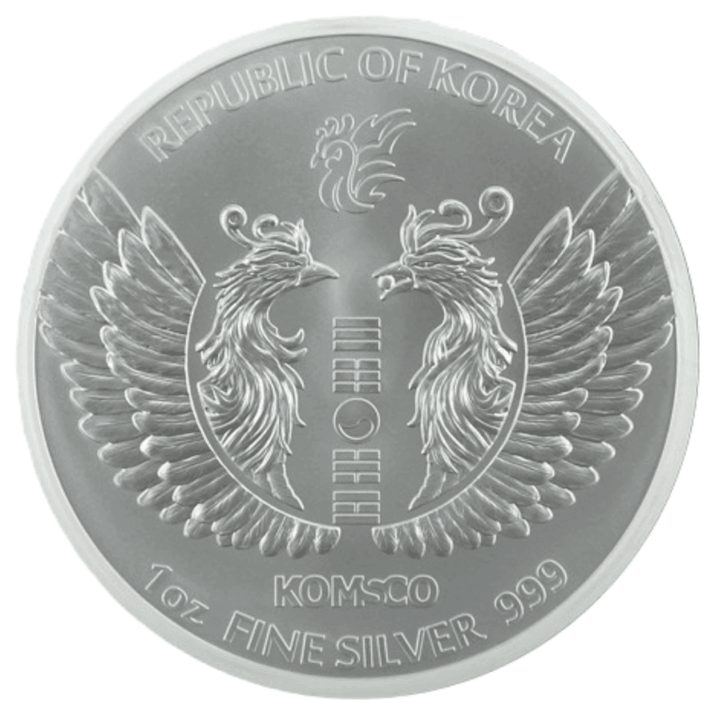 2025 South Korea Korean Phoenix 1 oz Silver BU Coin