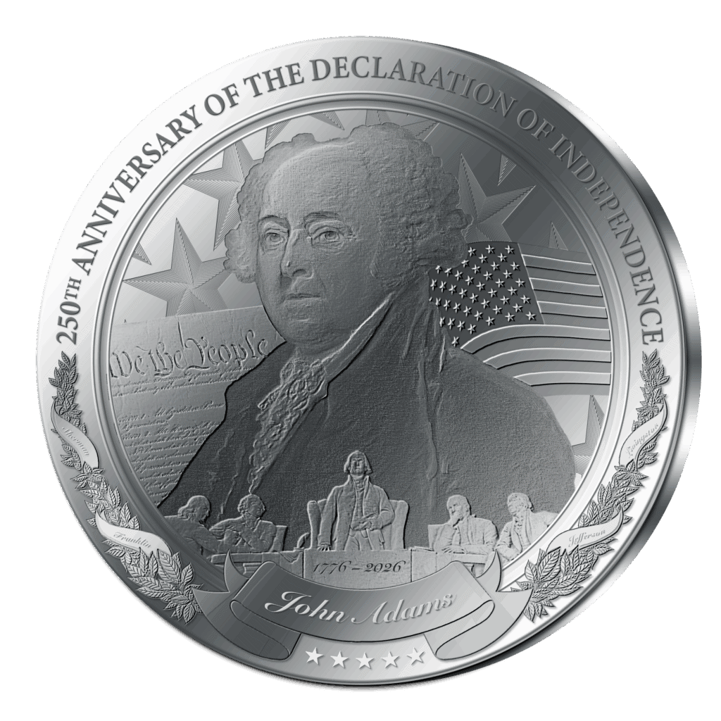 2026 Barbados John Adams 1 oz Silver Coin