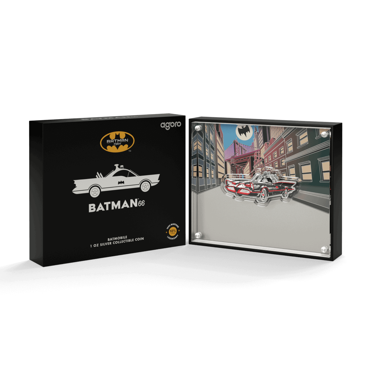 2025 Niue DC Batman 66 Batmobile 1 oz Silver Colorized Coin