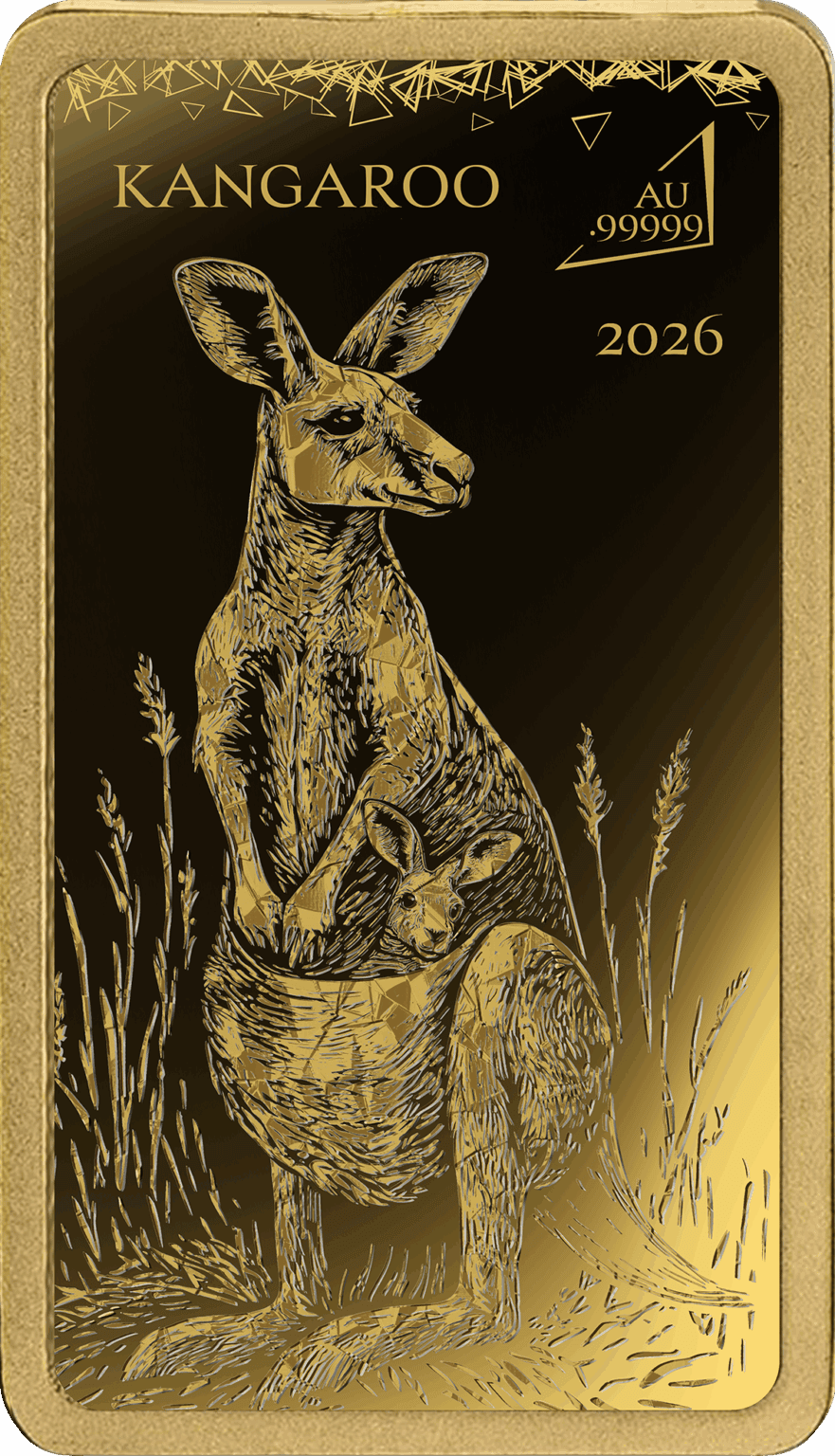 2026 Solomon Islands World's Purest Bullion Kangaroo 1/100 Gold