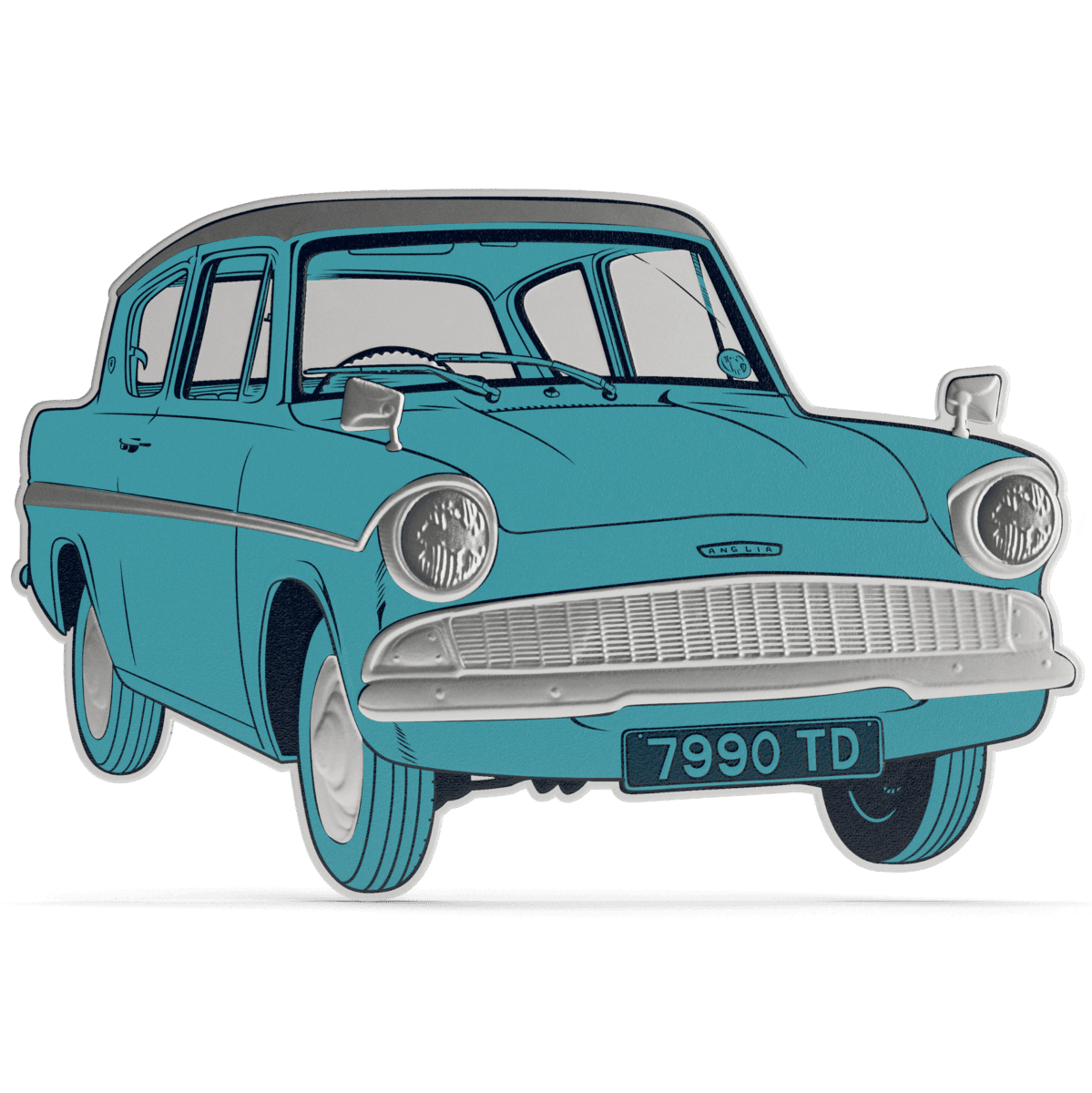 2025 Niue Harry Potter Magical Ford Anglia 1 oz Silver Coin