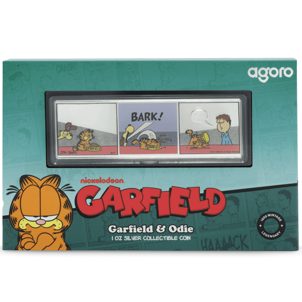 2025 Niue Nickelodeon Garfield I Hate Mondays 1 oz Silver Coin