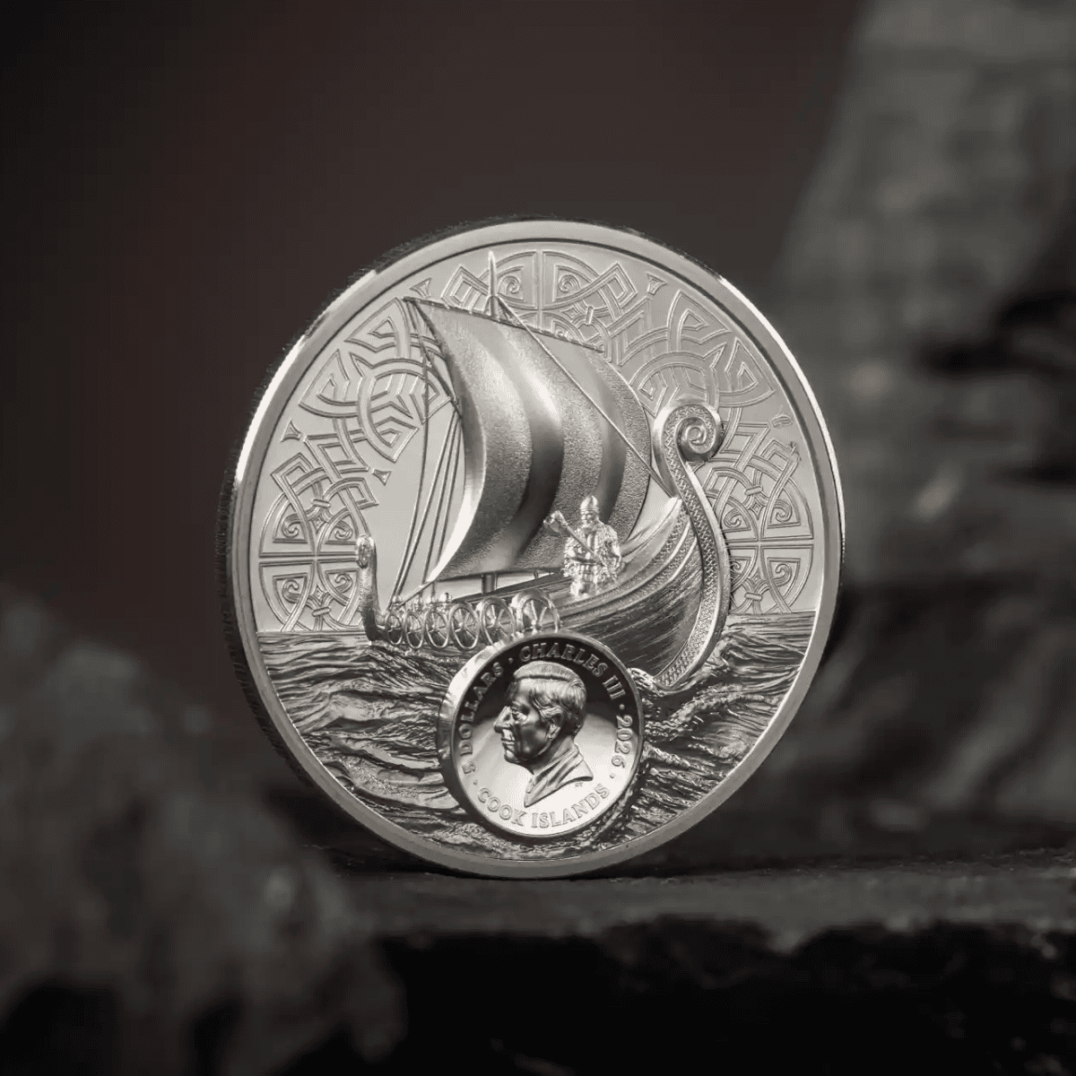 2026 Cook Islands Legends Savage Vikings 1 oz Silver Proof Coin