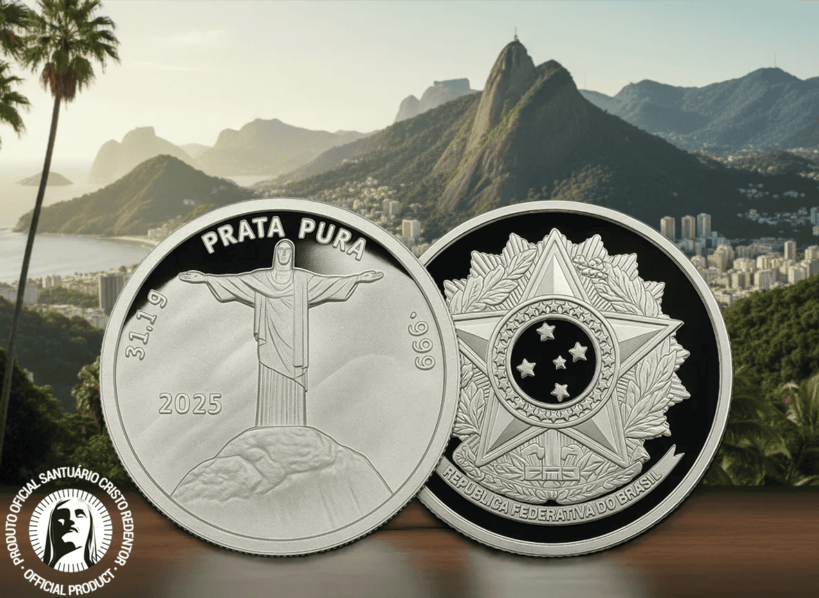 2025 Cristo Redentor 1 oz Silver Bullion Round