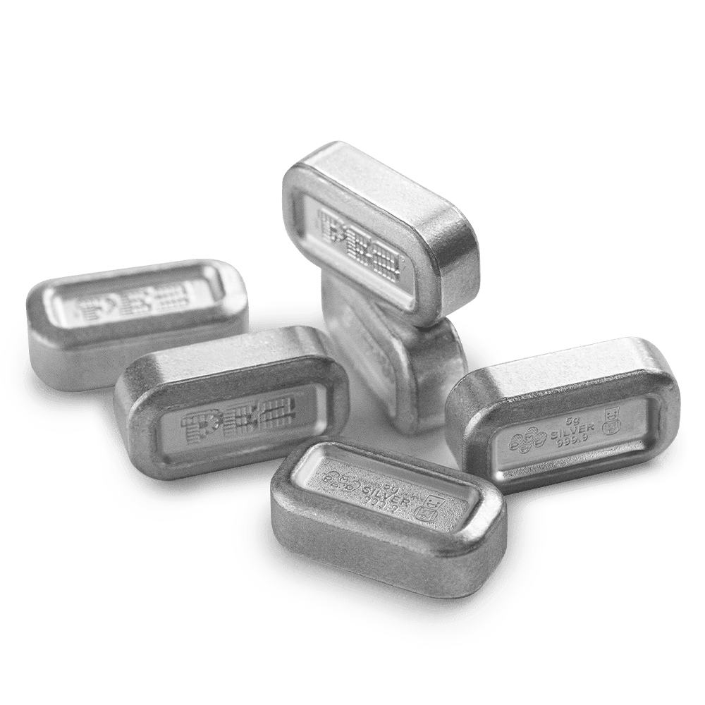 PAMP Holiday Nutcracker PEZ Silver Wafers and Dispenser Set