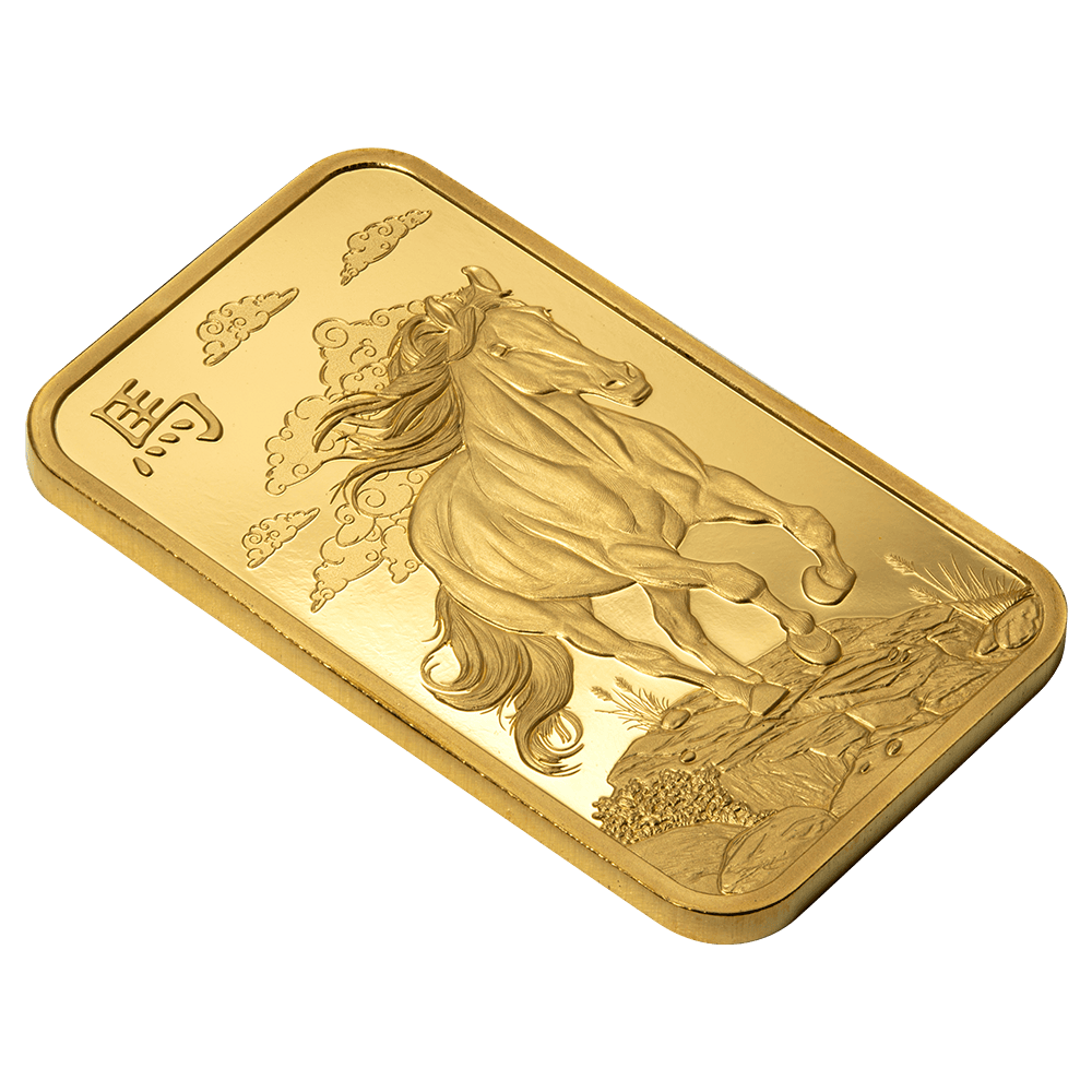 2026 PAMP Lunar Legends 1000 Mile Horse 1 oz Gold Bar