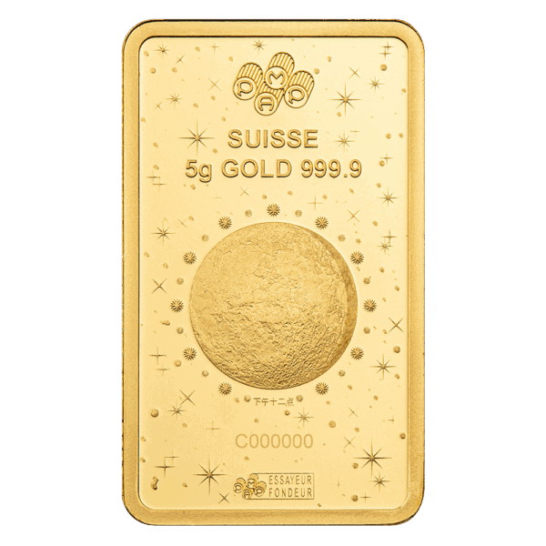 2026 PAMP Lunar Legends 1000 Mile Horse 5 Gram Gold Bar