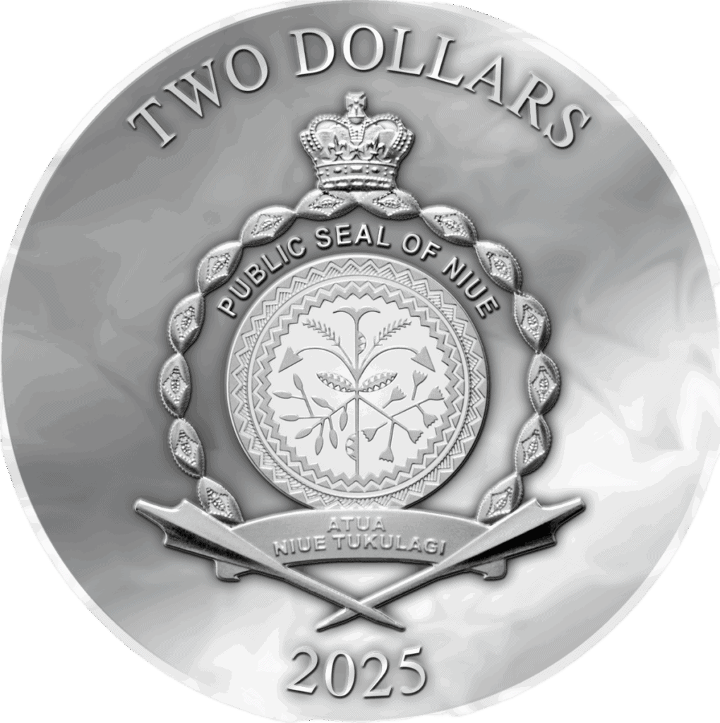 2025 Niue Dark Beauties Esca 50 Gram Silver Antiqued Coin