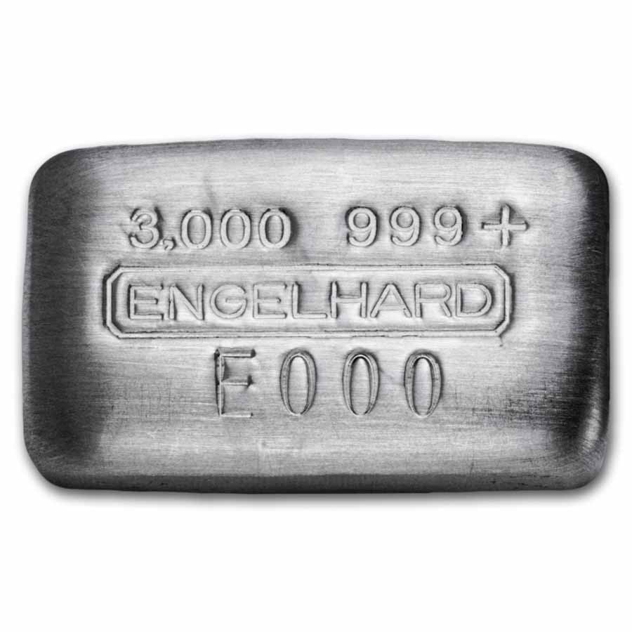 2025 PAMP 3 oz Silver Engelhard Cast Bar in Box