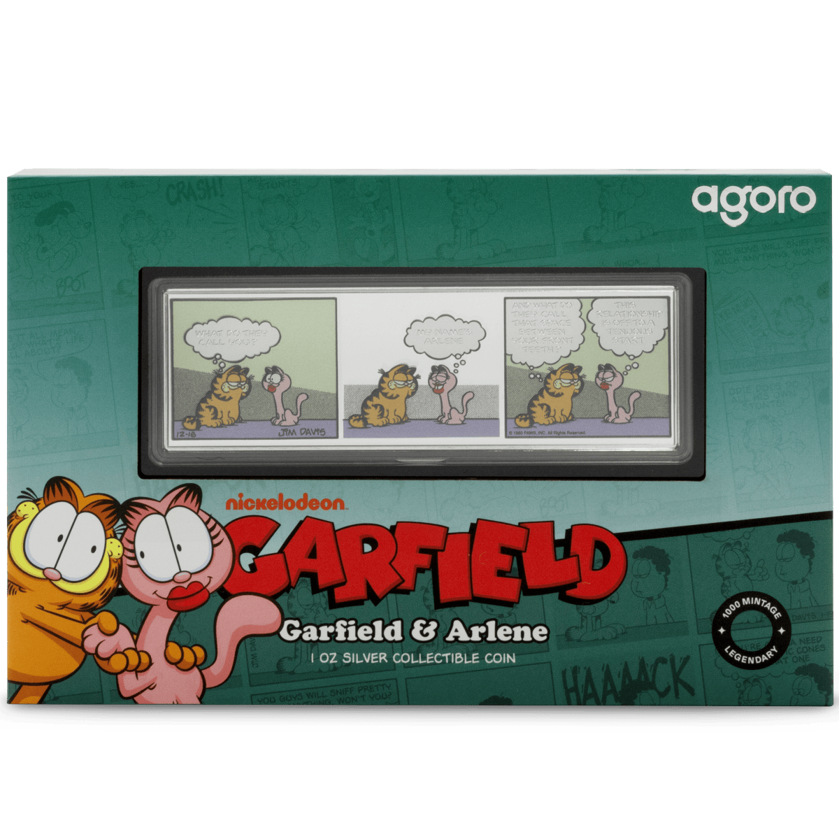 2026 Niue Nickelodeon Garfield and Arlene 1 oz Silver Proof Coin