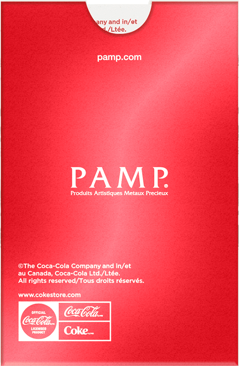 2026 PAMP Coca-Cola Valentine's Day Love 1 Gram Gold Bar