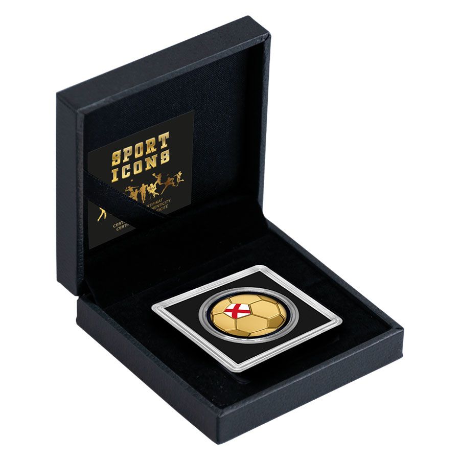Chad Sport Icons Football England 1/1000 oz Gold Proof-Like Coin
