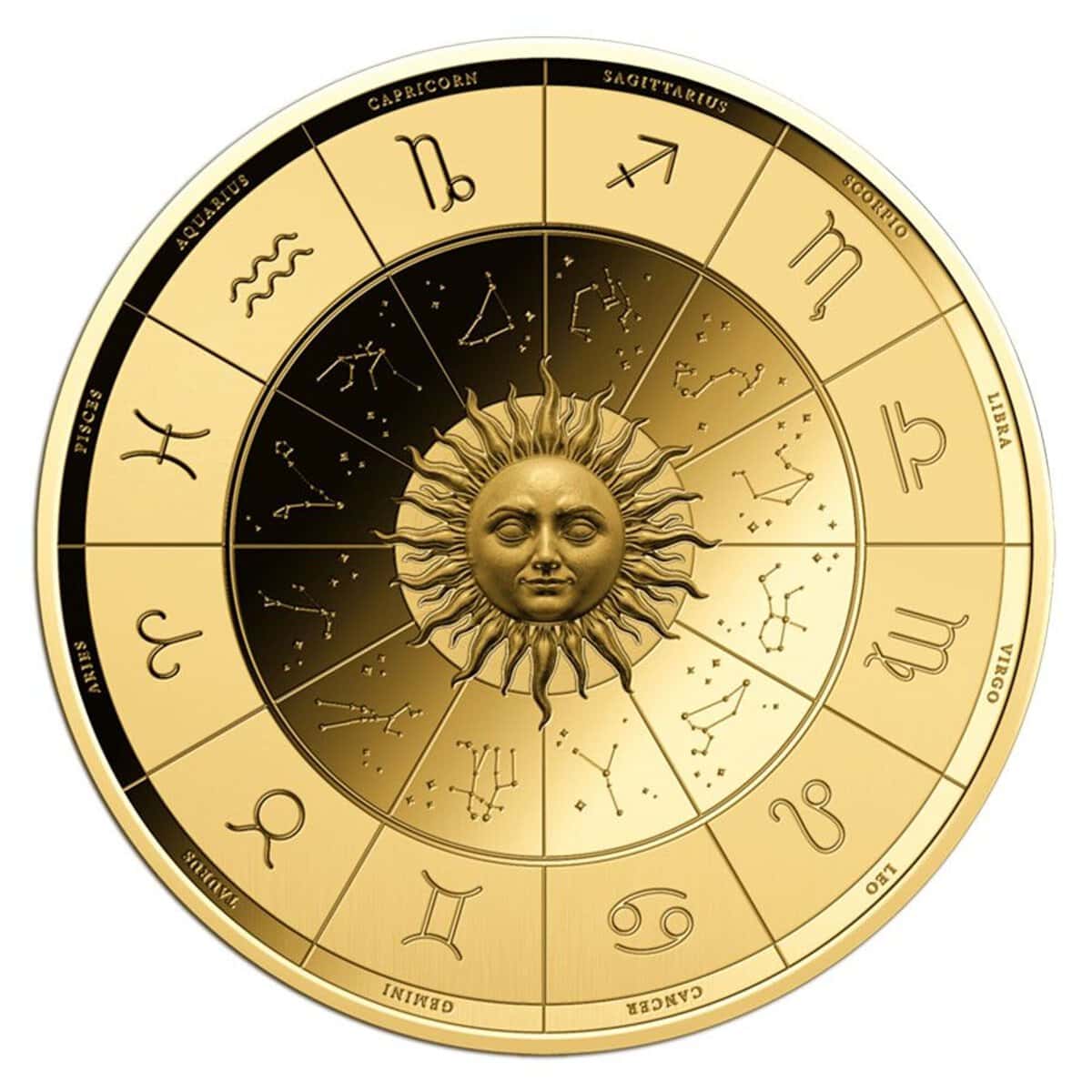 Chad Zodiac Sign Gemini 1/1000 oz Gold Proof-Like Coin